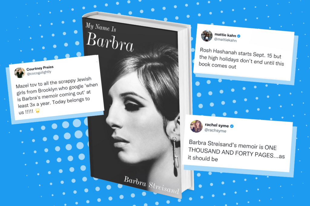 Barbra Streisand Is Publishing a Memoir. Jews on Twitter Are Pretty ...